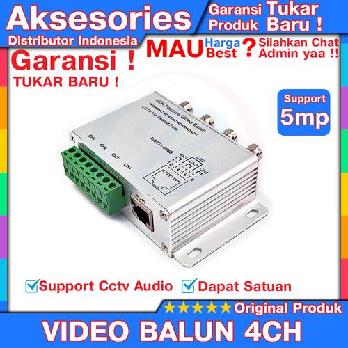Jual Video Balun 4ch Untuk CCTV Satuan Support Ahd/Hdcvi/Hdtvi Original ...