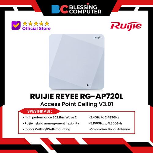 Promo RUIJIE REYEE RG-AP720L Access Point Celling V3.01 Cicil 0% 3x ...