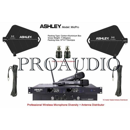 Jual MIC WIRELESS ASHLEY MICPRO ORIGINAL ASHLEY MIC PRO 2 MIC PLUS ...