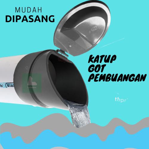 Jual Katup Pipa 3 In Otomatis Buka Tutup pembuangan Air Got 3 Inch ...