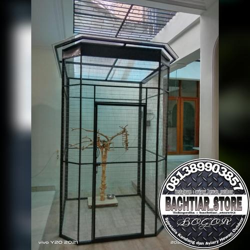 Jual KANDANG BESI OUTDOOR / AVIARY OUTDOOR BESI / KANDANG BURUNG JUMBO ...