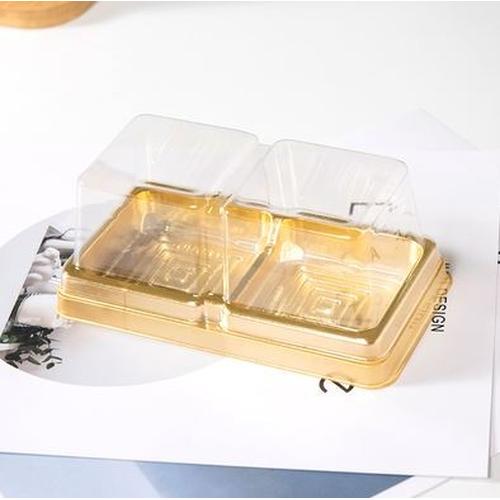 Jual Tray Mooncake 75gr sekat 2 Mika Kue Bulan isi 10pc Case Gold Moon ...