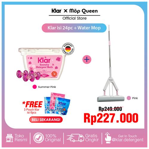 Jual [Mop Queen x KLAR] Bundle Pel Water Mop dan Detergen laundry 8in1 - Jakarta Utara ...