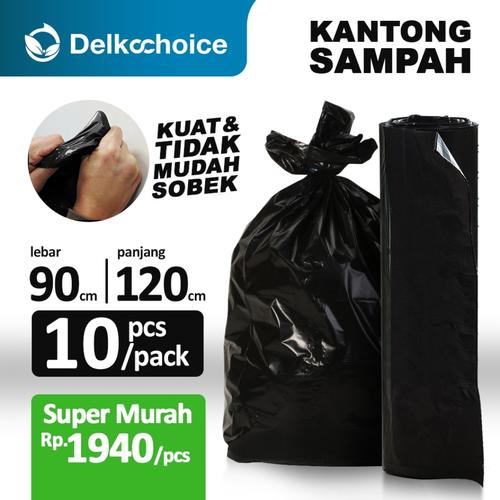Jual KANTONG PLASTIK SAMPAH BESAR TRASH BAG 90X120 - 40x60 ROLL BLUE ...