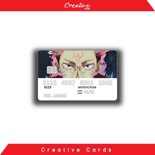 Jual Sticker Kartu Atm Skin Card Anime Jujutsu Kaisen Special Hologram ...