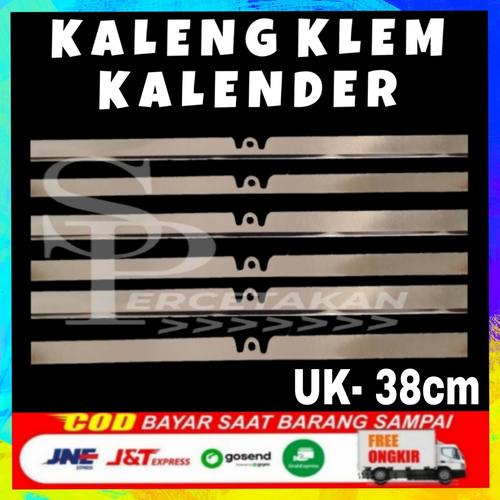 Jual Klem kalender 38cm / klem kaleng kalender/ Klip kalender / kaleng ...