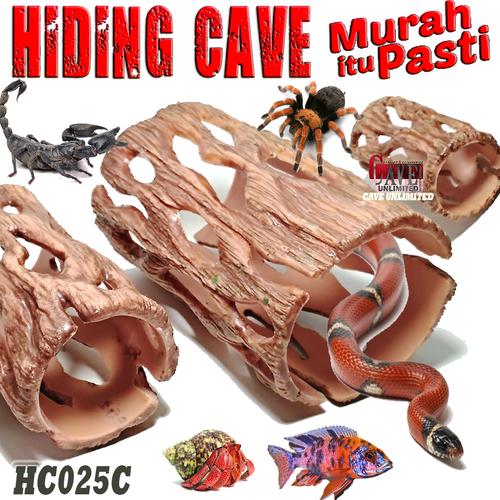 Promo HC025C kayu Chola hiding cave tempat sembunyi tarantula ikan ...