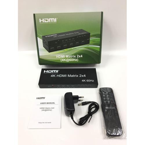 Jual HDMI Matrix Switcher 2x4 (2 Input - 4 Output) - Support Resolusi ...