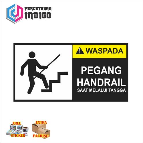 Jual sign papan akrilik acrylic pegang handrail saat naik tangga - Kab ...