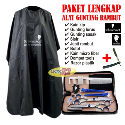 Jual Paket Lengkap Set Alat Cukur Gunting Potong Pangkas Rambut ...