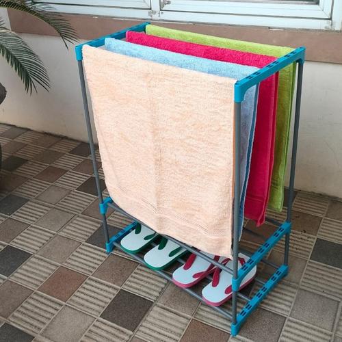 Jual JEMURAN HANDUK PLASTIK ANTI PATAH/RAK HANDUK PORTABLE MURAH - Biru ...
