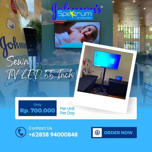 Jual Rental TV LED 55 Inch (Include cabling & standing/bracket/prompter ...