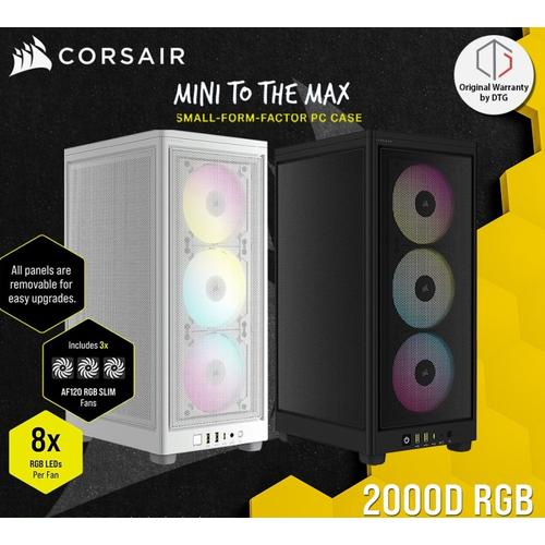 Jual Casing CORSAIR 2000D RGB AIRFLOW Mini-ITX - BLACK - Jakarta Pusat ...
