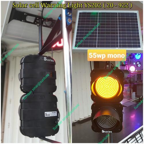 Jual Warning light lampu lalu lintas solar cell tenaga matahari ...