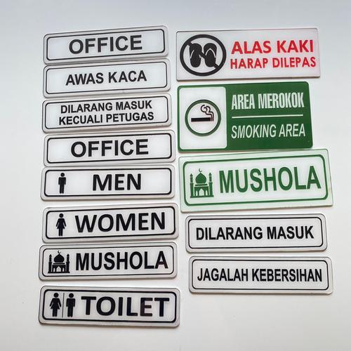 Jual Sign Akrilik Papan Nama tanda ruangan Akrilik Signame - Area ...