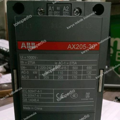 Jual Kontaktor Abb Ax250-30 275A - Jakarta Barat - Mitra Autopedia ...