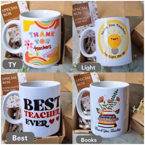 Jual Kado Guru / Mug Custom Guru / Teacher Gift Hampers - Design E ...
