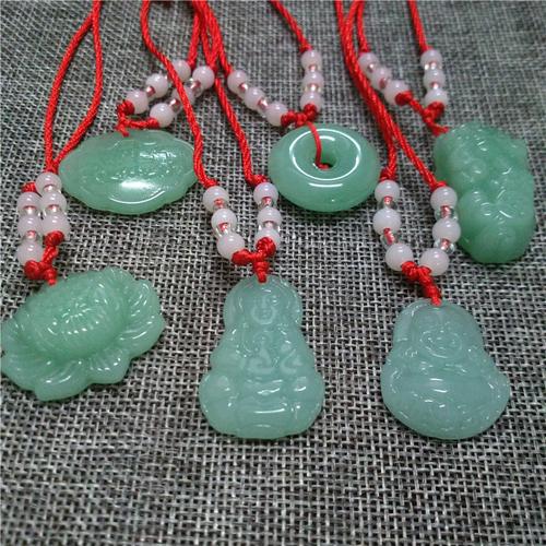 Jual Kalung Tali Merah Giok Burma Asli Buddha Lucky Charm Keberuntungan ...