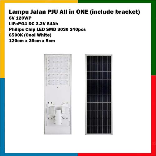 Jual Lampu jalan PJU 100W AIO all in one solar panel - Jakarta Utara ...