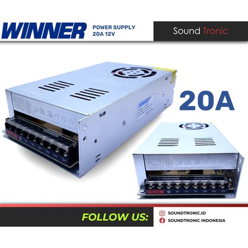 Jual Power Supply WINNER FAN 12V 12 Volt 20A 20 Ampere - Jakarta Pusat - soundtronic | Tokopedia
