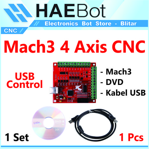 Jual Mach3 Mach 3 Breakout 4 Axis CNC Controller USB 100 kHz CD ...
