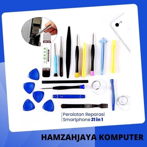 Jual Tool Set 21 in 1 Alat Toolkit Reparasi HP Android iPhone Laptop ...