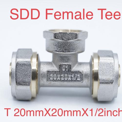 Jual Fitting PEX Tee SDD Drat Dalam T 20mm x 20 x 1/2 inch Pipa Air ...