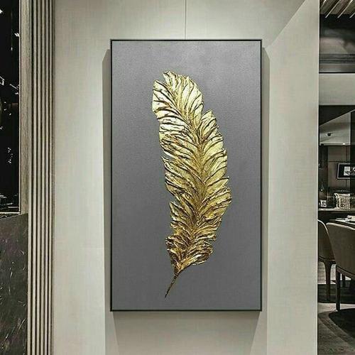 Jual lukisan modern minimalis gold texture - 120x120+frame - Kab ...