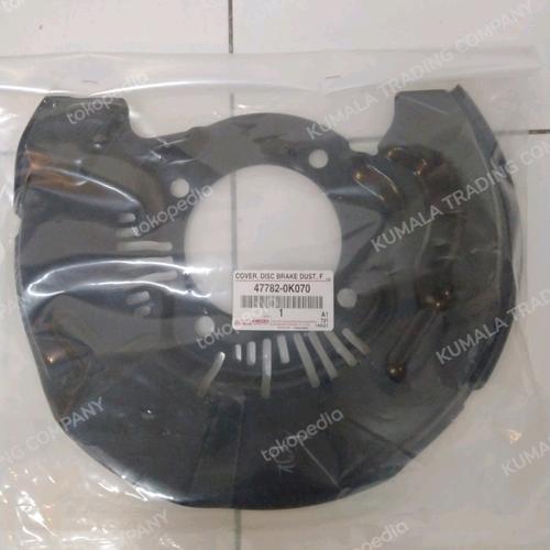 Jual COVER, DISC BRAKE DUST DEPAN KIRI 47782-0K070 ORI FORTUNER / HILUX ...
