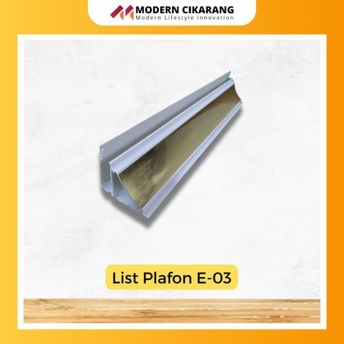 Jual List Plafon PVC Tipe E.03/List Pinggir Segitiga Motif Emas Polos ...