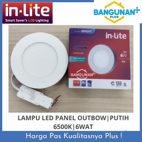 Jual LAMPU LED INLITE PANEL OUTBOW PUTIH 6500K 6WAT - Kab. Karawang ...