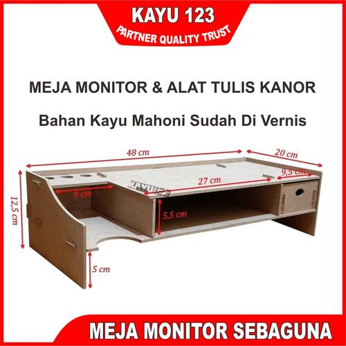 Jual meja monitor Stand Monitor Alas Laptop Meja PC Komputer Minimalis ...