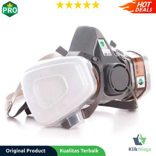 Jual Masker Gas Respirator Masker Cat Lab Anti Debu Bahan Kimia - 6200 ...