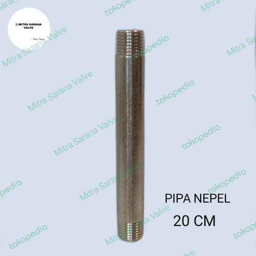 Jual PIPA NEPEL / PIPA NIPPLE STAINLESS STEEL 304 1 INCH 20 CM - Jakarta Barat - Mitra Sarana ...