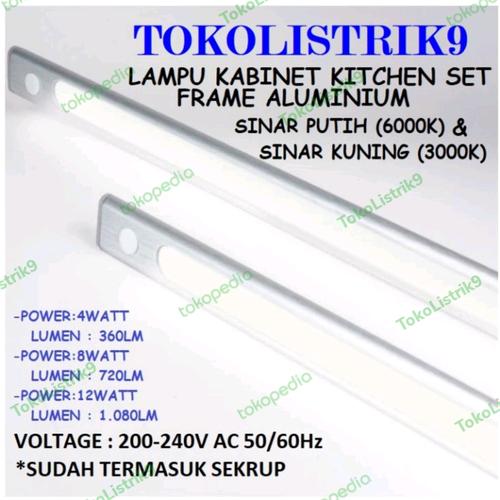 Jual LAMPU KABINET KITCHEN SET LED 4WATT/8WATT/12WATT/ WHITE/WARM WHITE ...