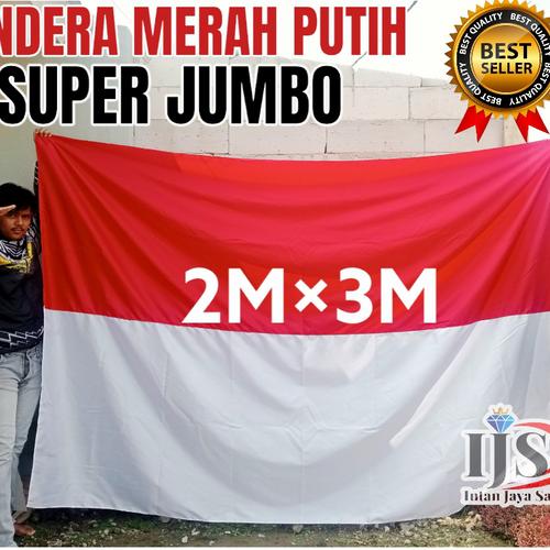 Jual BENDERA MERAH PUTIH UKURAN 2 METER × 3 METER SUPER JUMBO - BENDERA ...