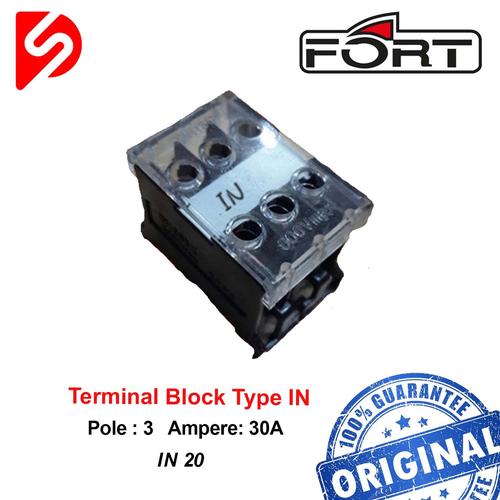 Jual Terminal block IN 20 3P 30A FORT - Jakarta Pusat - Panel Solution ...