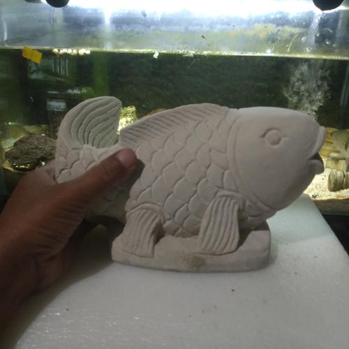 Jual PATUNG IKAN UNTUK HIASAN KOLAM DAN AQUARIUM BAHAN BATU ALAM ASLI ...