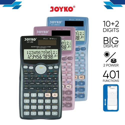 Promo Calculator / Kalkulator Joyko CC-25 / Scientific / 401 Functions ...