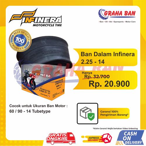 Jual BAN DALAM INFINERA 2.25 RING 14 UNTUK MOTOR 60 / 90 - RING 14 TUBETYPE - Jakarta Barat ...