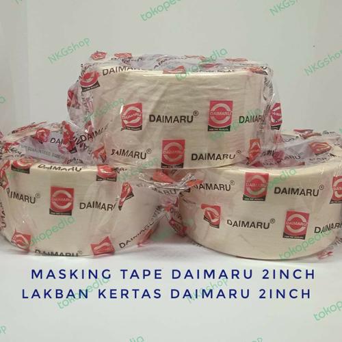 Jual masking tape daimaru 2 inch/Lakban kertas daimaru 2inch (Satuan ...