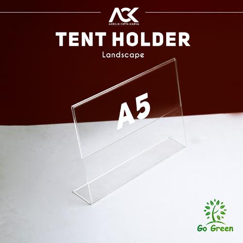 Jual Acrylic Tent Card Holder A5L Landscape / Tempat Brosur Meja ...