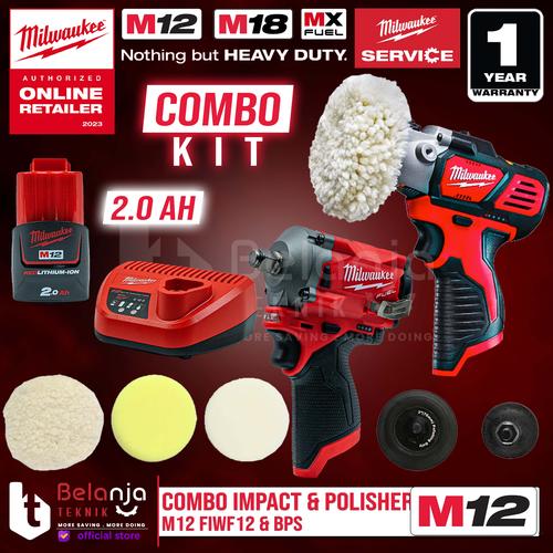 Promo Milwaukee Combo Kit Impact Wrench Stubby Polisher Poles Mobil M12 ...