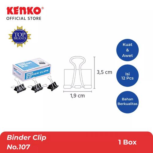 Jual Binder Clip No 107 Kenko Klip Kertas - Jakarta Barat ...
