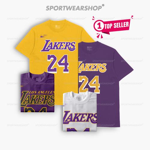 Promo Baju Basket NBA Tshirt Olahraga Kaos LA Lakers Kobe Bryant No 24 ...