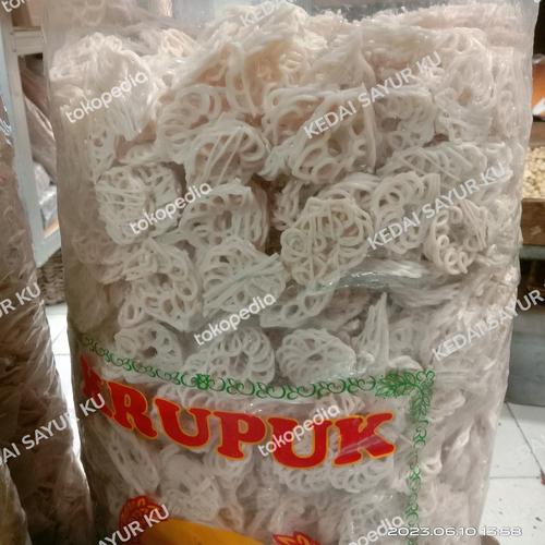Jual Kerupuk Rafael/kerupuk seblak viral/kerupuk mawar 1kg - 1000gr ...
