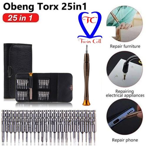 Jual OBENG SET REPARASI TORX SET 25 IN 1 MODEL DOMPET ORIGINAL - Jakarta Pusat - TWIN CELL ...
