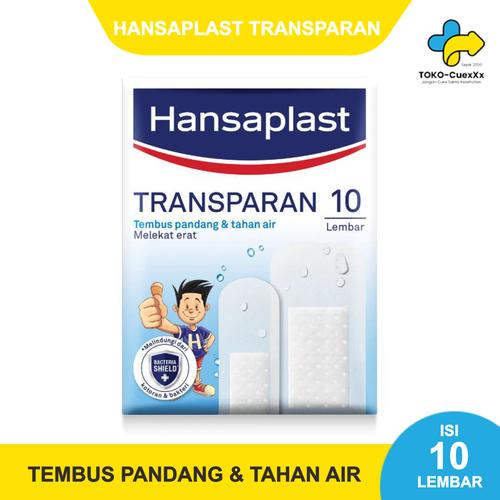 Jual Hansaplast Transparan isi 10 Lembar Plester Luka Bening Anti Air ...