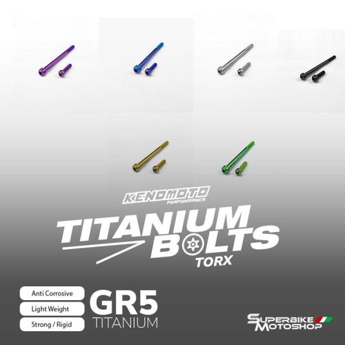 Jual KENDMOTO BAUT TITANIUM TORX M6 - Blue, M6x15 - Jakarta Barat ...