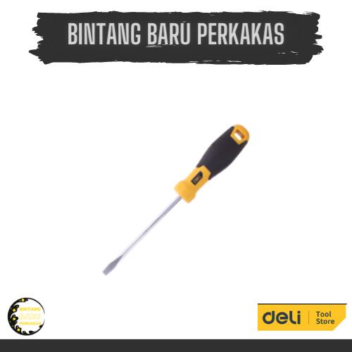 Jual Deli Obeng Minus /Screwdriver 6 inch x 5 mm Chrome - Jakarta Timur ...